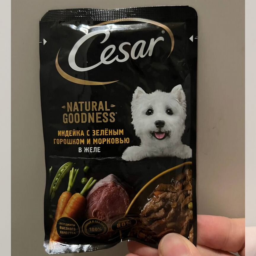 Влажный корм для собак Cesar Natural Goodness инде