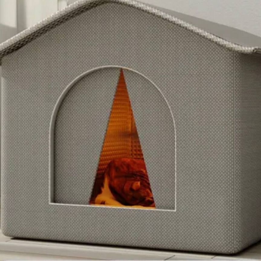 Теплый домик для кошки новый