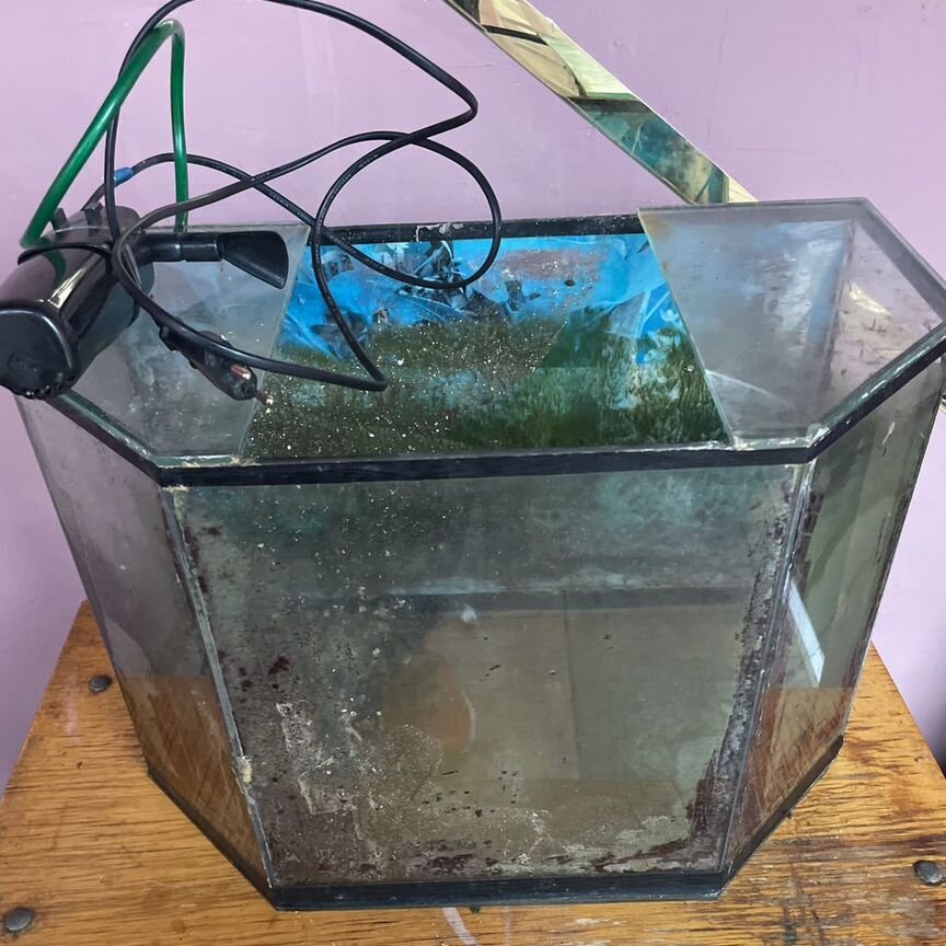 Аквариум с тумбой бу