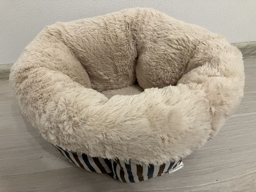 Мягкая плюшевая лежанка для котенка, кошки и кота