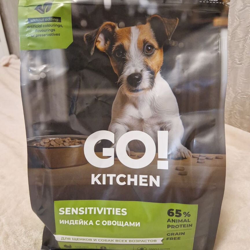 Сухой Корм для собак Go kitchen sensitive индейка