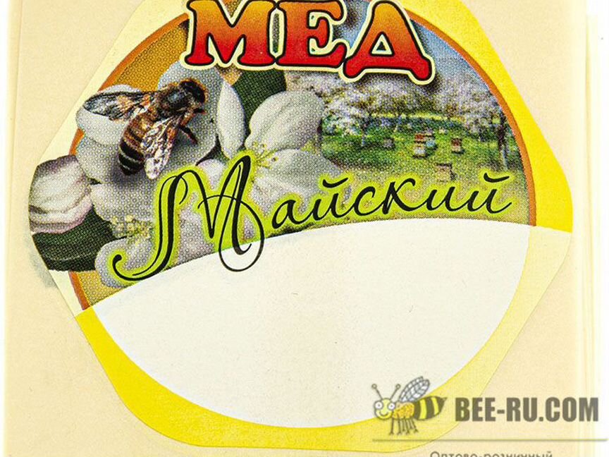 100 шт. Этикетка Мед Майский