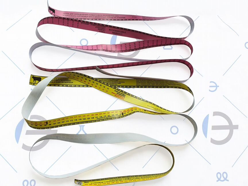 Мерные ленты для определения живого веса крс