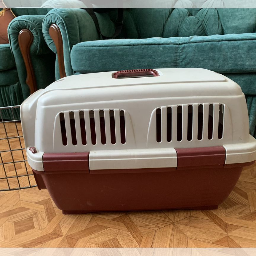 Переноска для кошек пластиковая большая