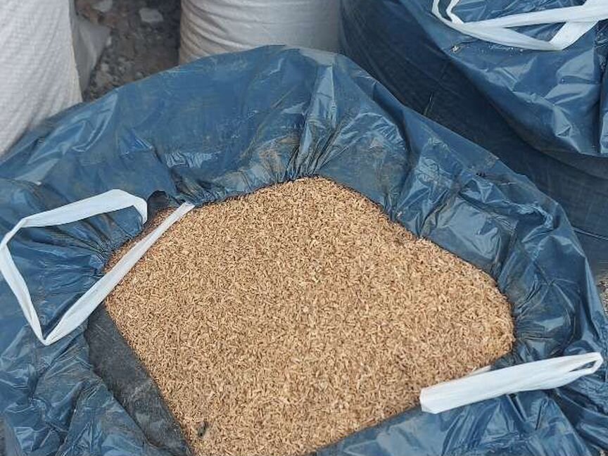 Стружка в мешках