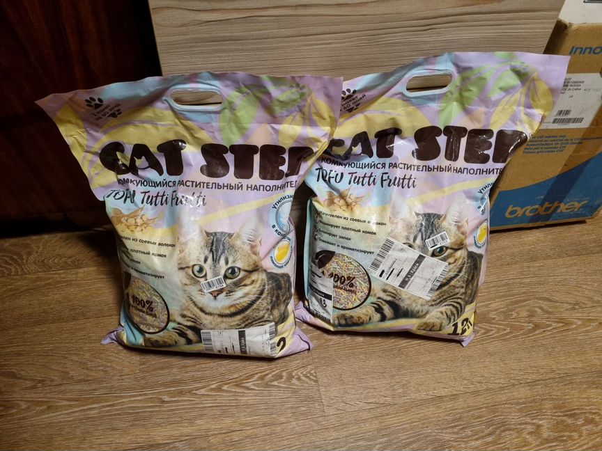 Наполнитель Catstep Tofu TuttyFrutty 24л 2х12л