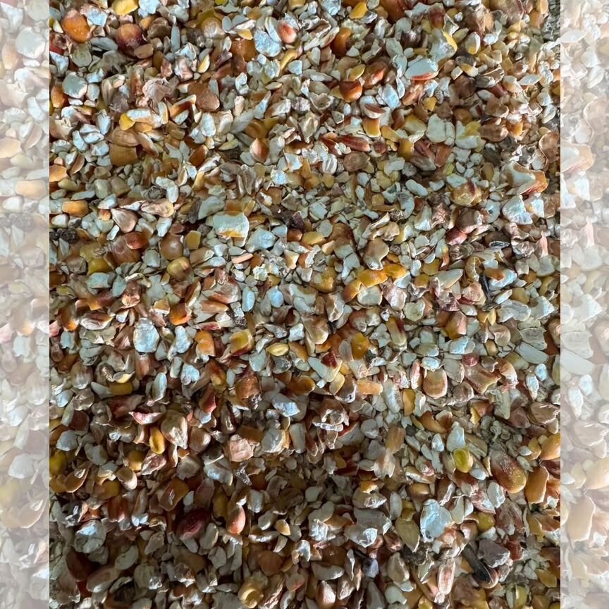 Колотая, крупнодробоëнная на валах кукуруза