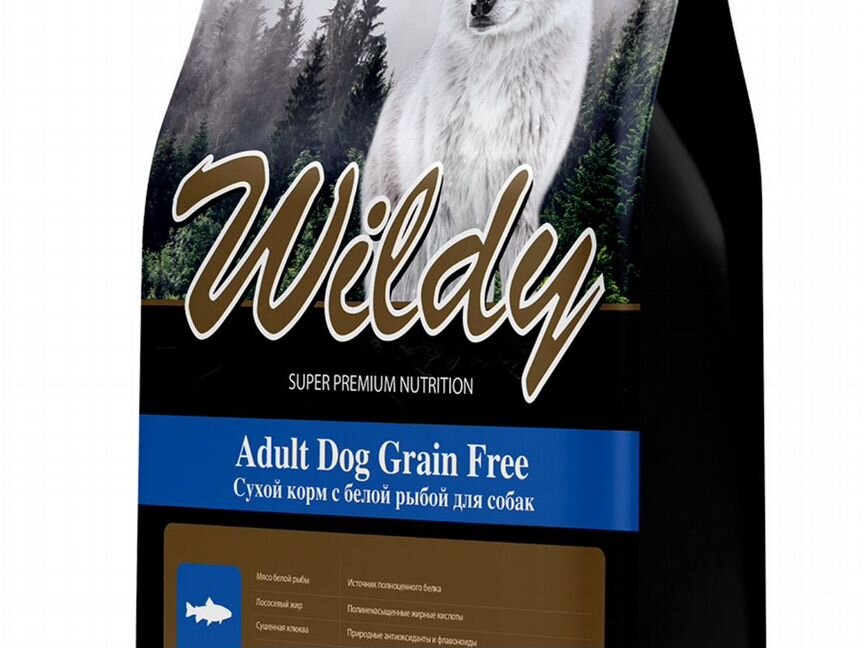 Корм для собак беззерновой Wildy 15 кг