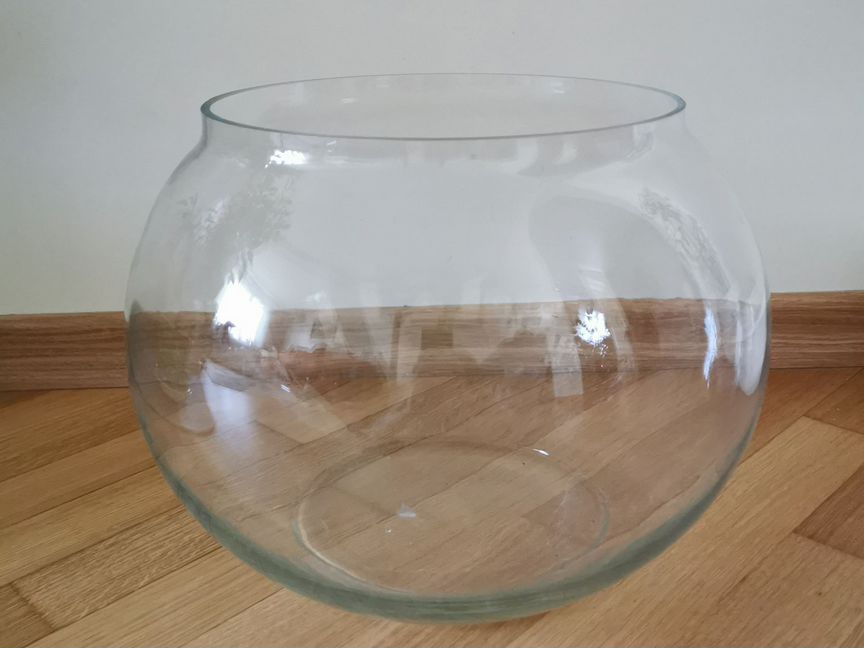 Аквариум для рыбок круглый 17л