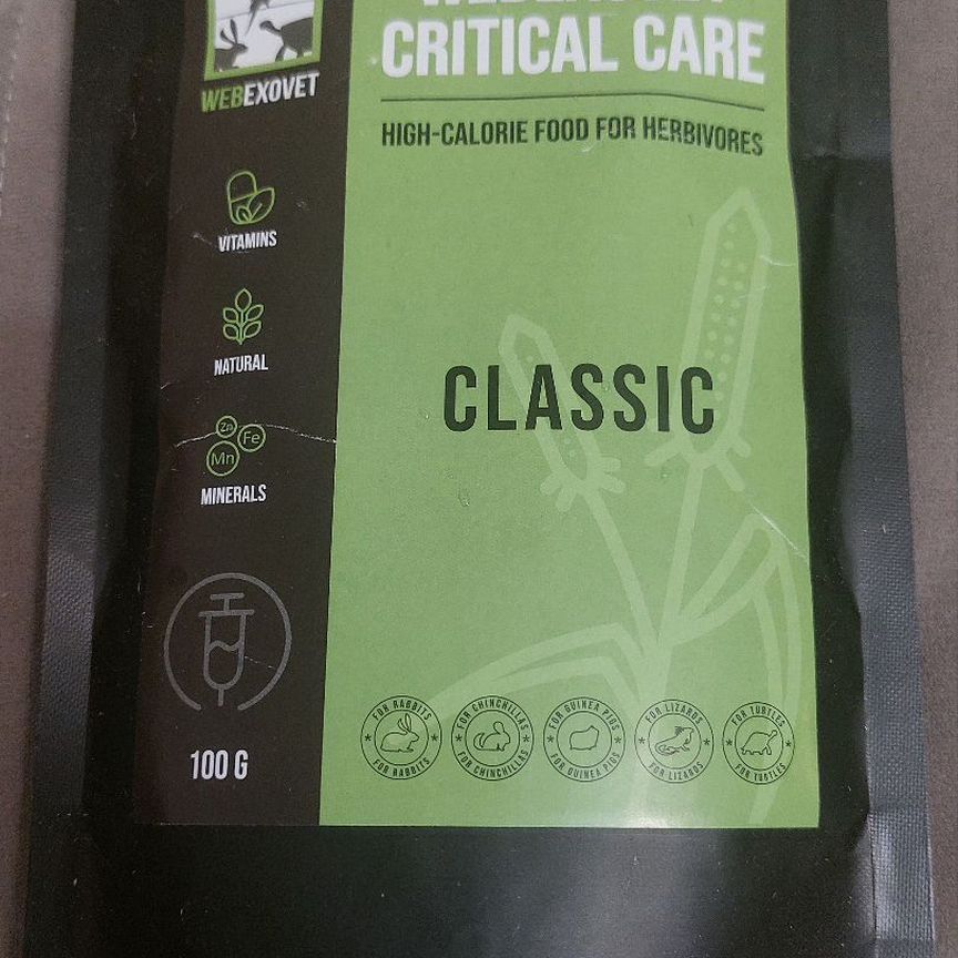 Webexovet critical care classic