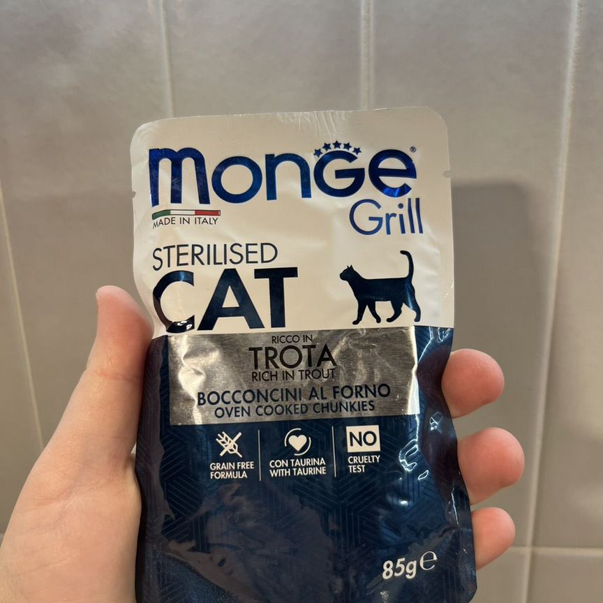 Влажный корм для кошек monge