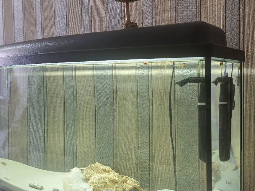 Аквариум с рыбками и фильтром