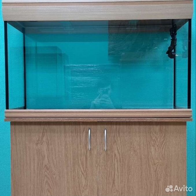 Аквариум новый с тумбой 160л цвет бук