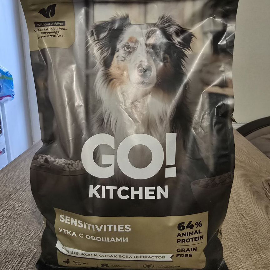 Корм для собак go kitchen