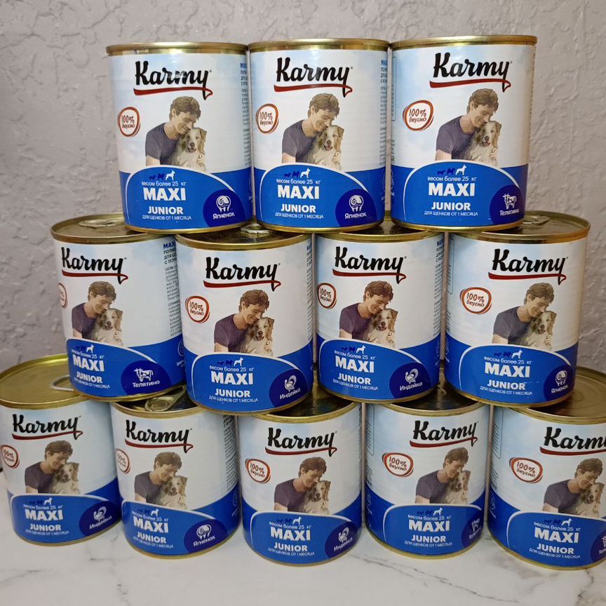 Консервированный корм для собак Karmy