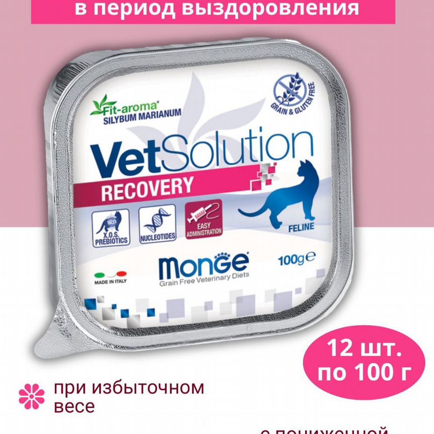 Monge recoveri Корм для кошек лечебный