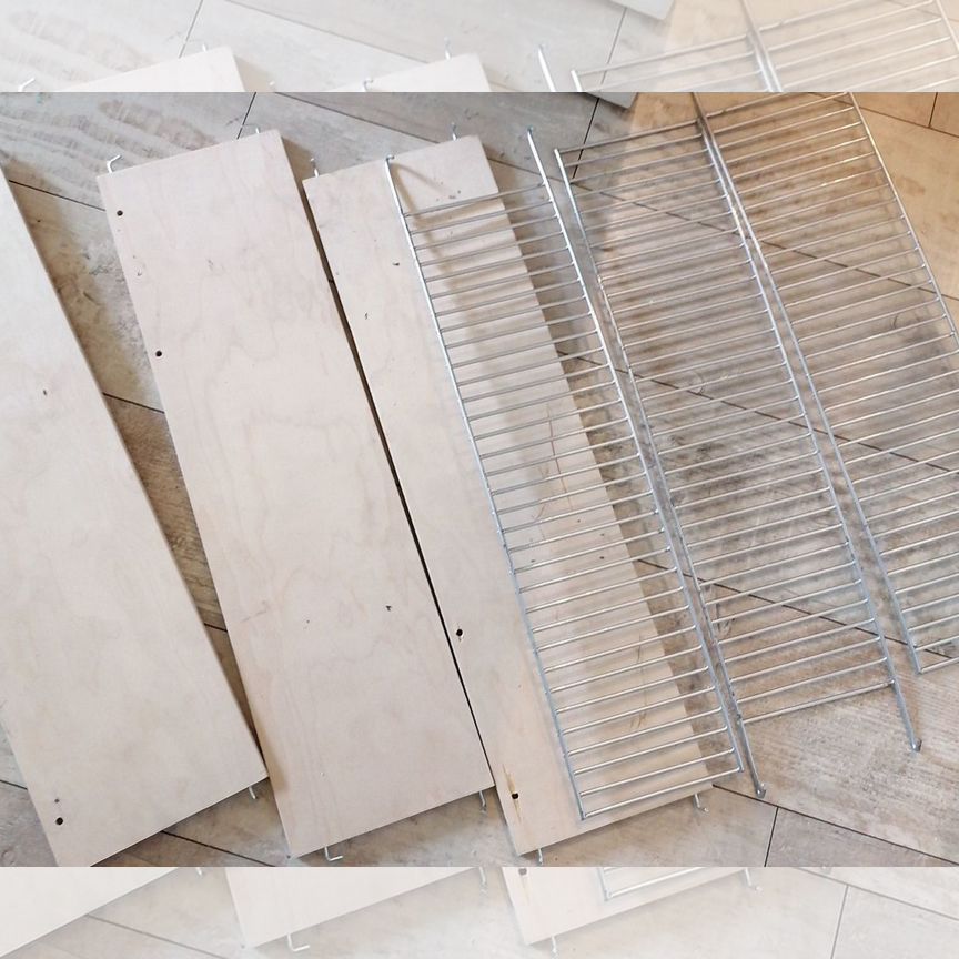 Полочки в клетку для шиншилл, крыс