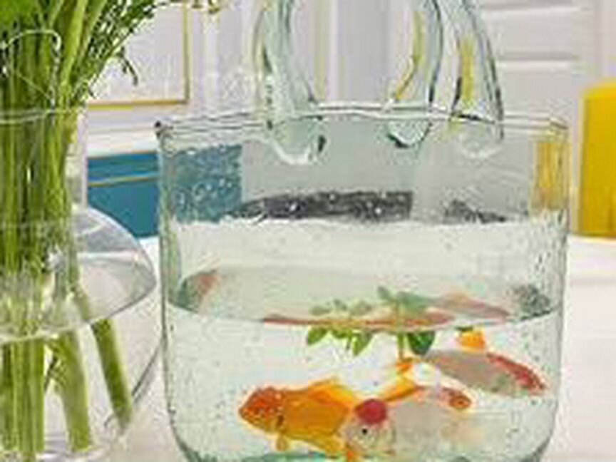 Аквариум ваза в виде сумки 2в1