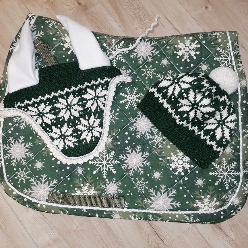 Новогодний комплект для лошади и всадника