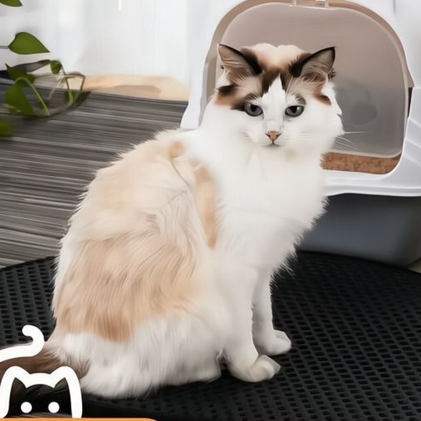 Закрытый лоток для кошек новый