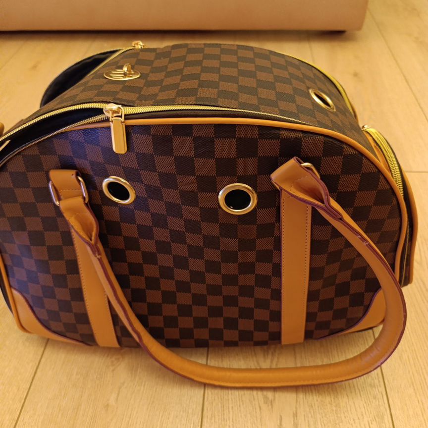 Сумка переноска для маленьких собак эко кожа