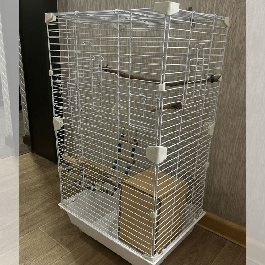 Клетка с домиком 63х37х28