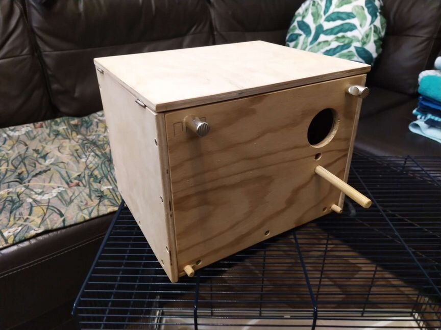 Домик Гнездо для попугаев птиц