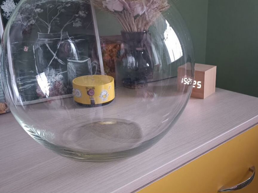 Аквариум шар,ваза новый 10л