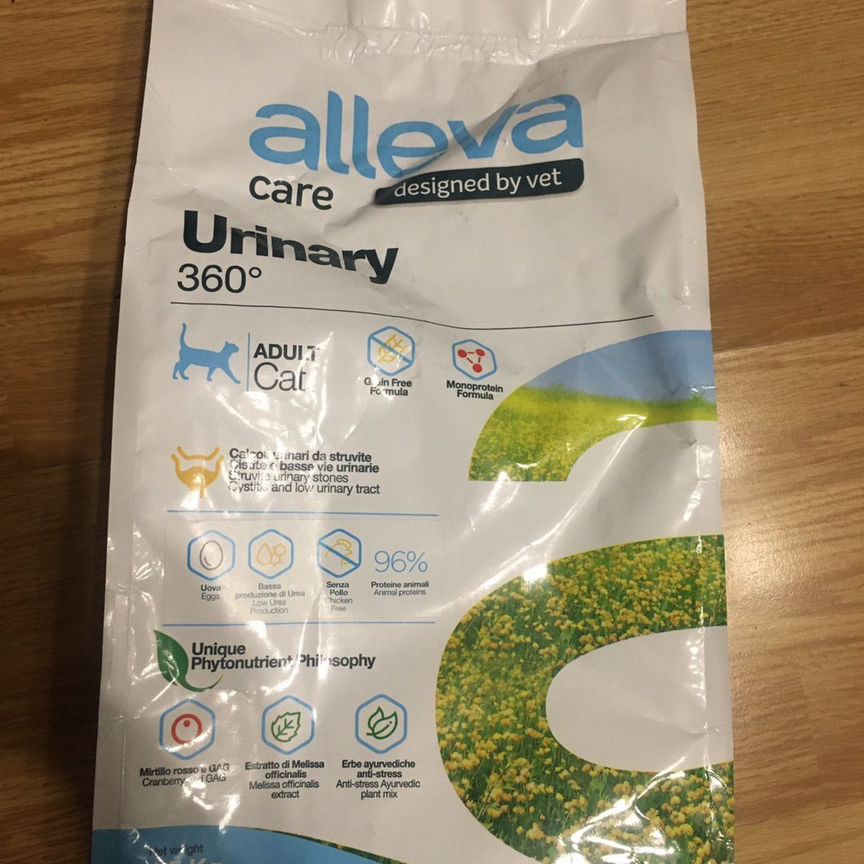 Сухой корм для кошек Аlleva care Urinary 360'
