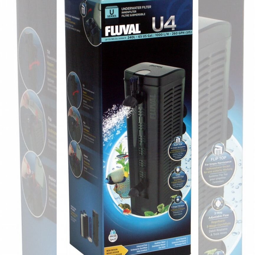Fluval U4. Внутренний аквариумный фильтр