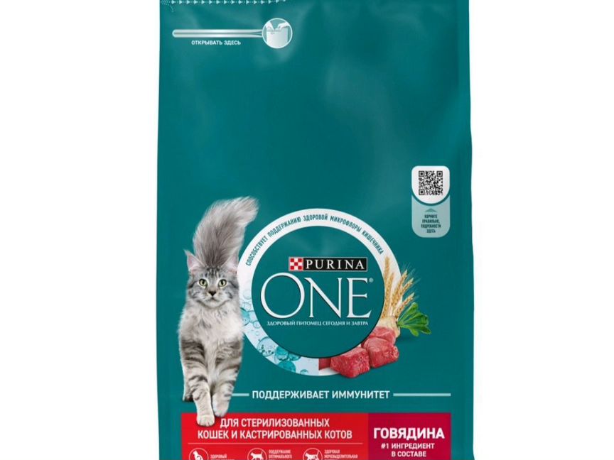 Корм для стерилизованных кошек Purina One 3 кг