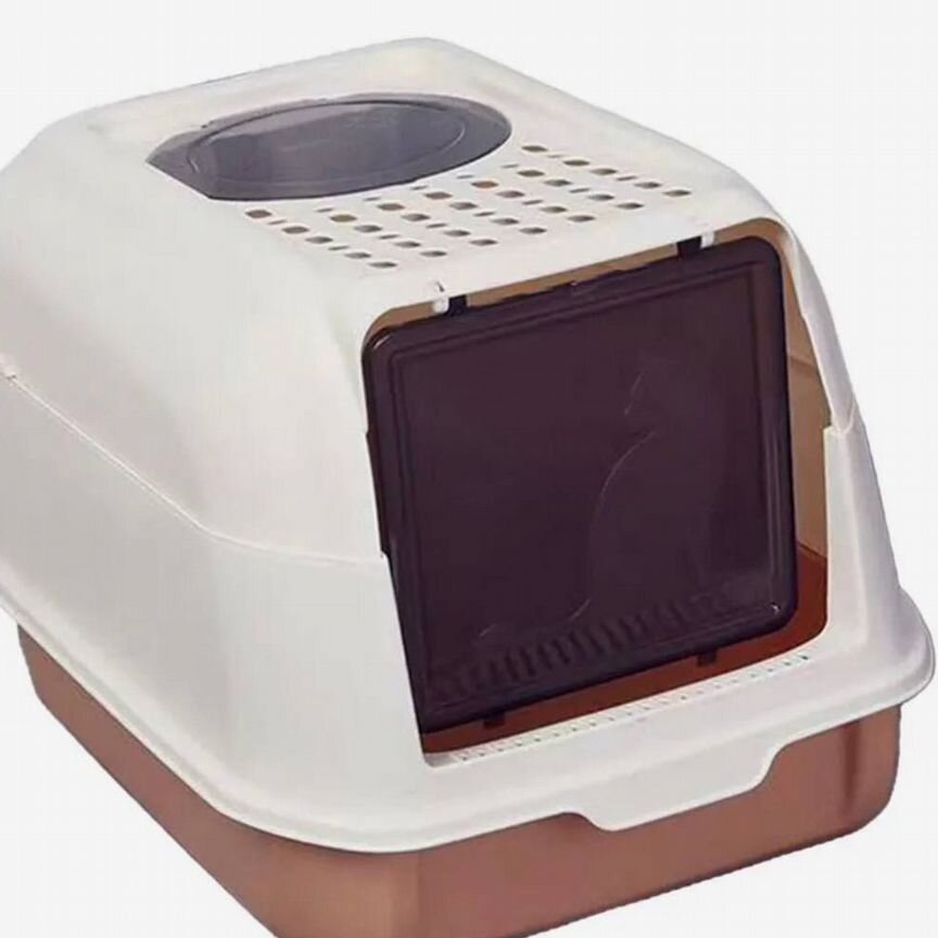 Туалет закрытый для кошек с откидным верхом