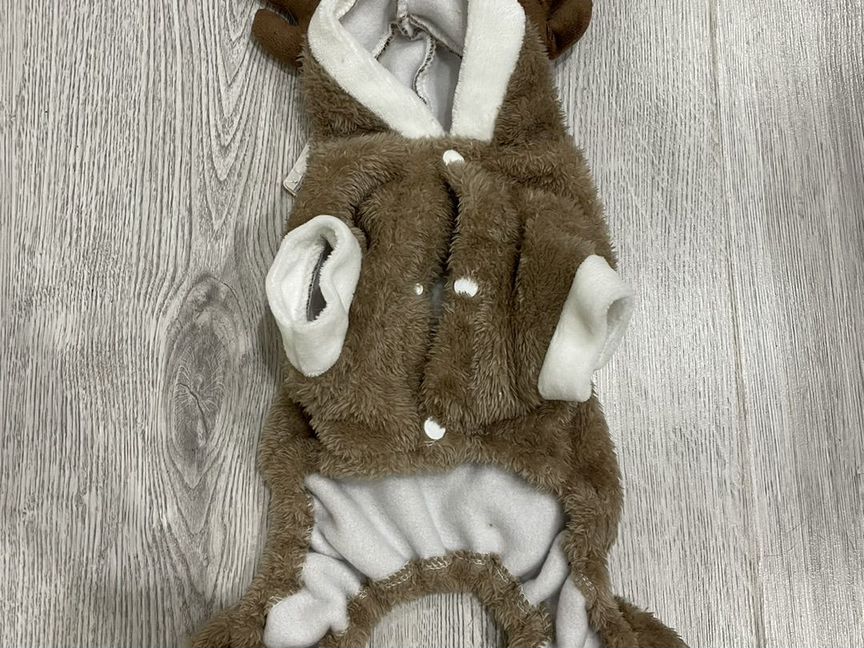 Костюм "Олень" с капюшоном для домашних животных