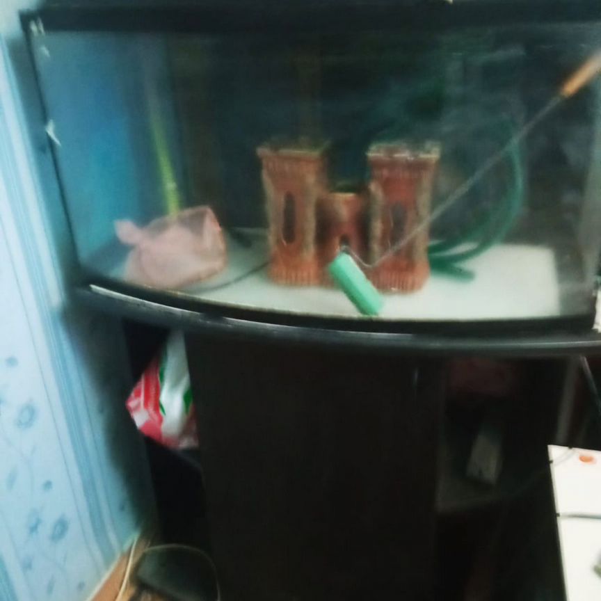 Аквариум с тумбой бу