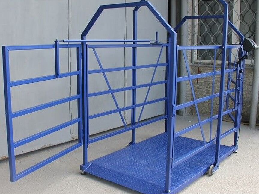 Весы для крупных животных с ограждением. Гарантия