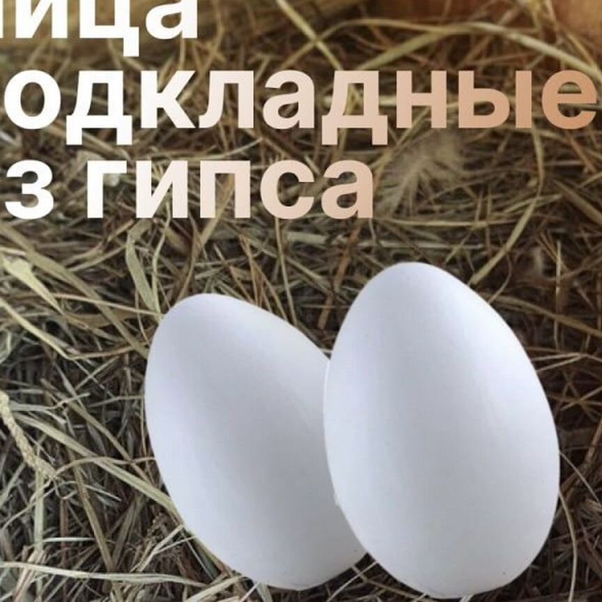Подкладное яйцо для кур в гнезда из гипса