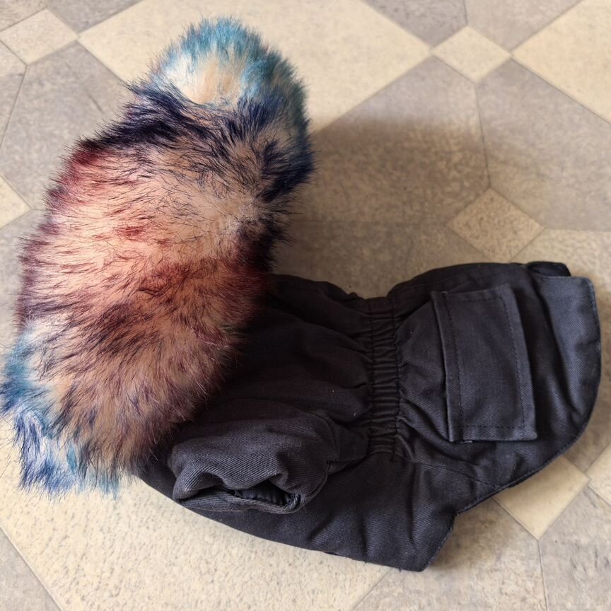 Куртка для маленькой собаки с шикарным капюшоном