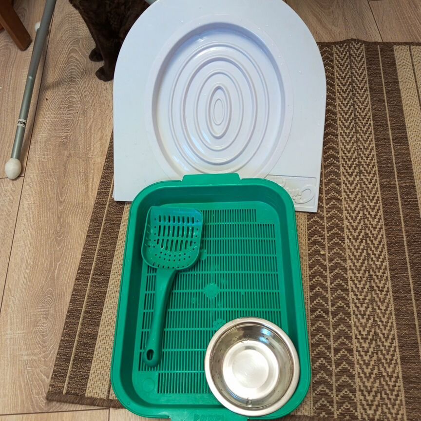 Лоток для кошек, миска, обуч тренажер для туалета