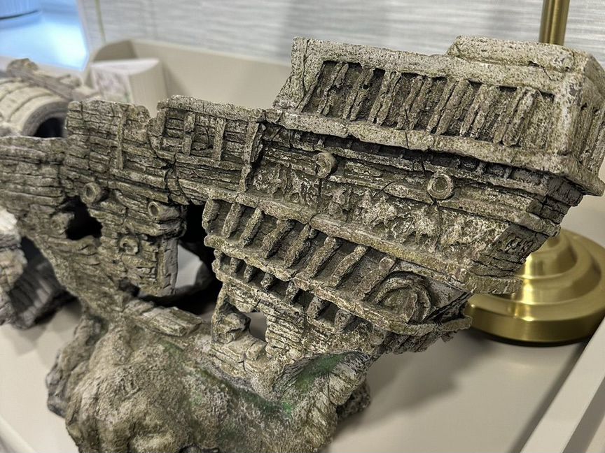 Аквариумный декор корабль