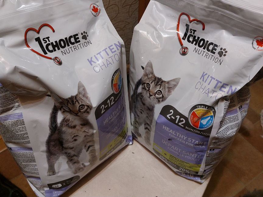 1 choice сухой корм для котят 2,72кг
