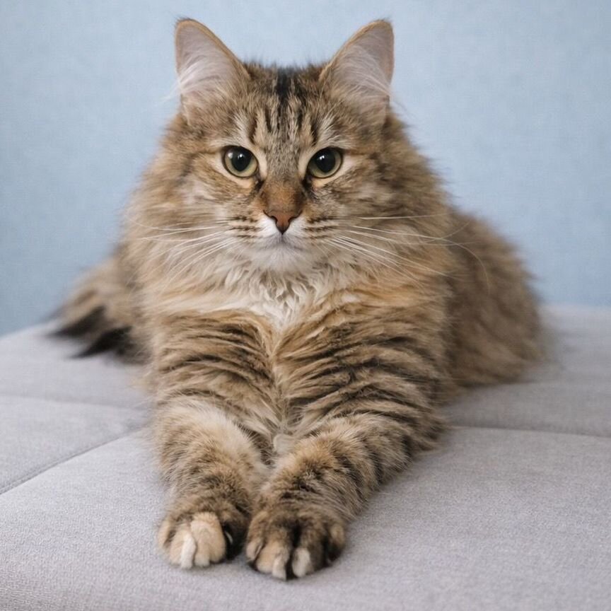 Сибирская, взрослая кошка