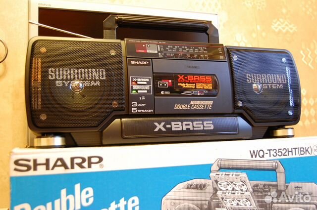 Sharp WQ-T352 2х кассетный, новый купить в Москве | Электроника | Авито
