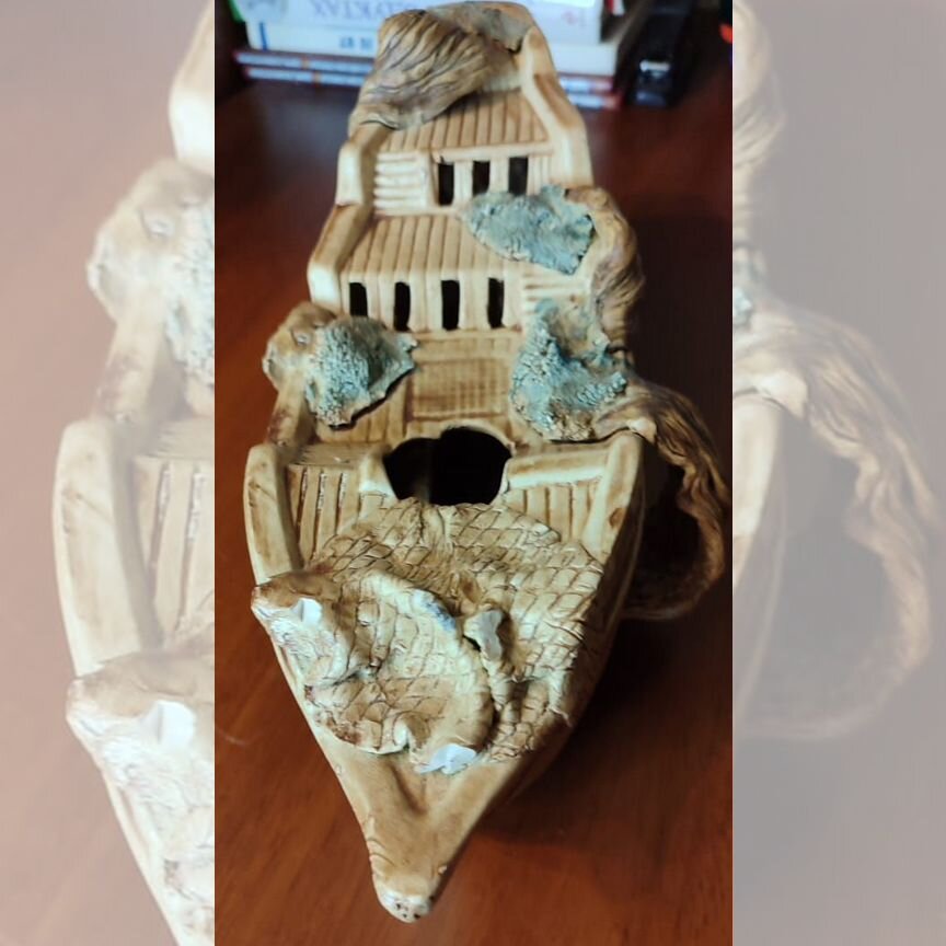 Корабль большой керамический для аквариума