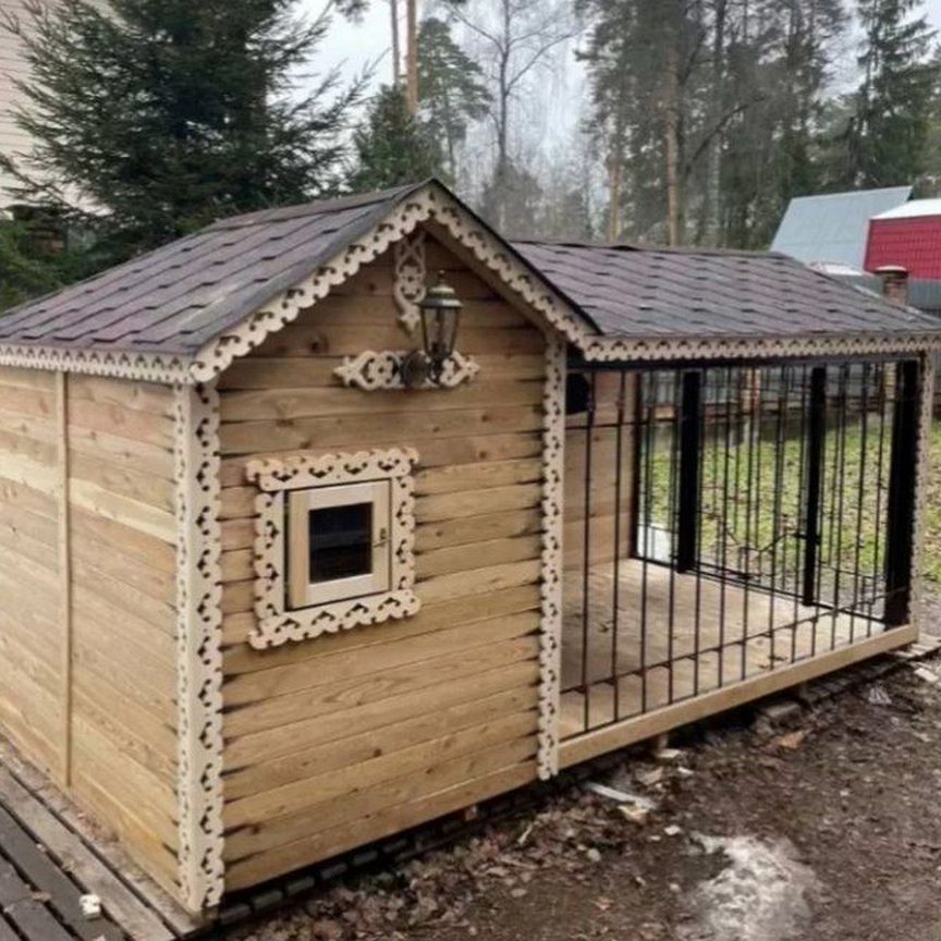 Будка вольер для собаки