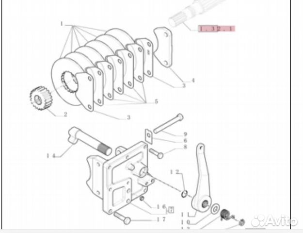 Комплект стояночного тормоза 87302462 Case / New H купить в Ставрополе ...