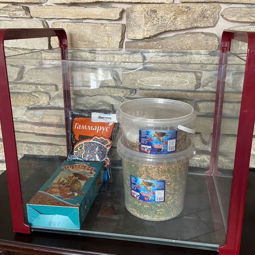 Аквариум с кормом