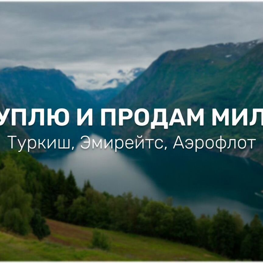 Мили приобрету: айрофлот, туркиш, эмирейтс