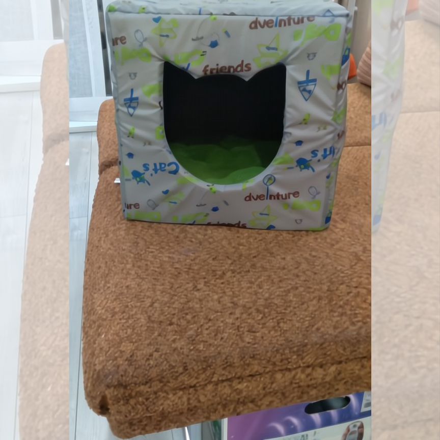 Домик лежанка для кошки, собаки 2 в 1