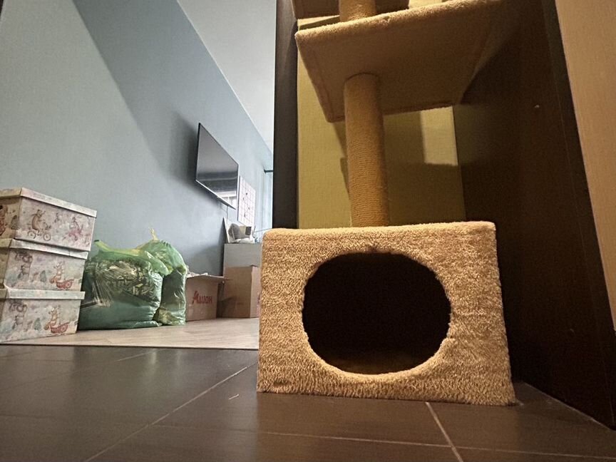 Домик для кошки с когтеточкой