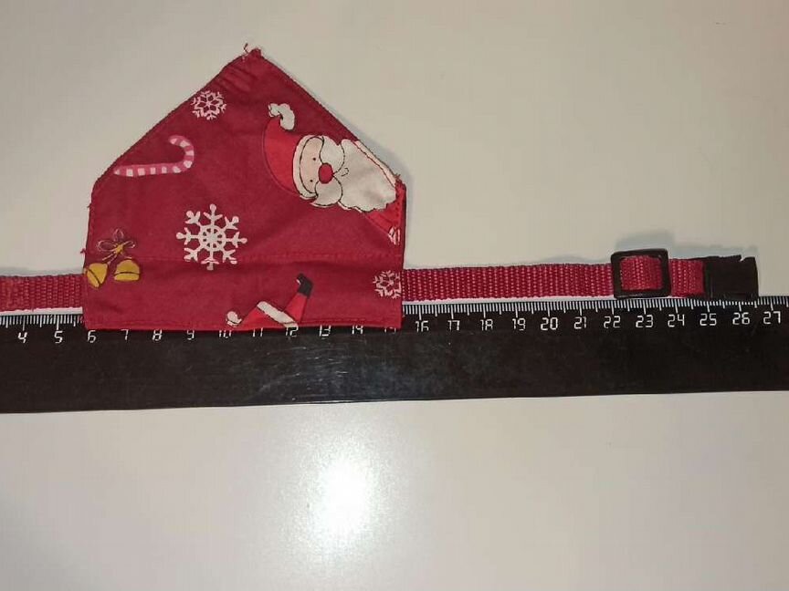 Ошейник бандана для собак новогодняя 25см